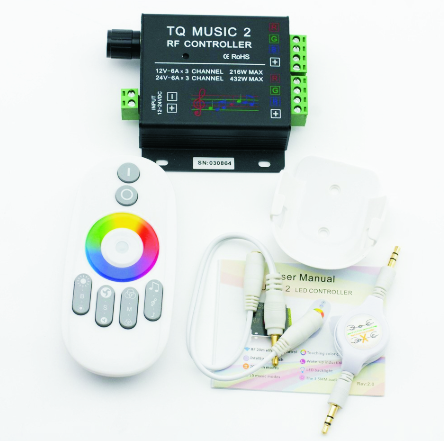 Wi-Fi remote control SOUND SENSITIVE + RGB colors for silicone LED RGB ...