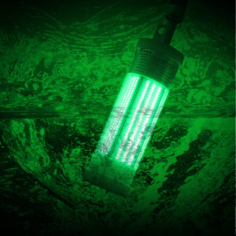 Luci da pesca subacquee LED verde da 300 W - 360° con protezione IP68 ...