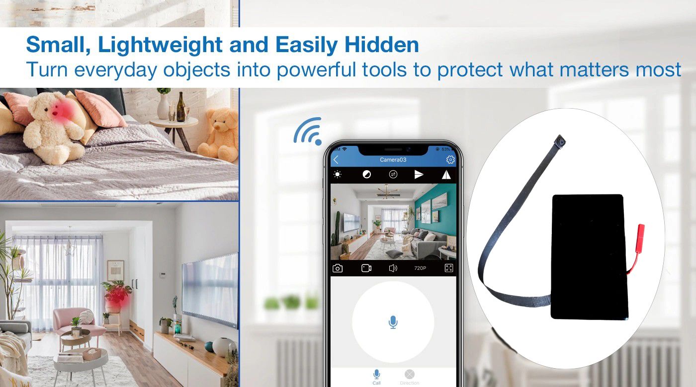 Pinhole camera SIM 4G / Wifi - FULL HD video with sound streaming on ...