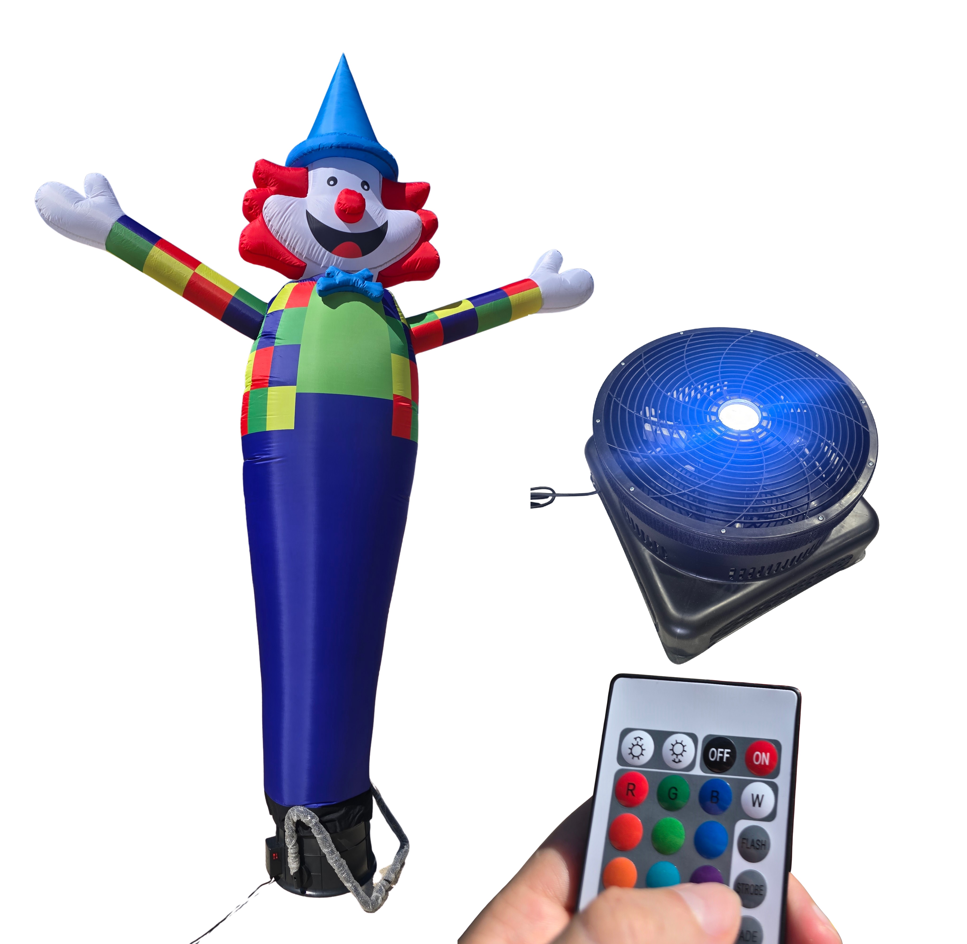 Inflatable advertising air dancer Clown (Jester) - figure tube man with ...