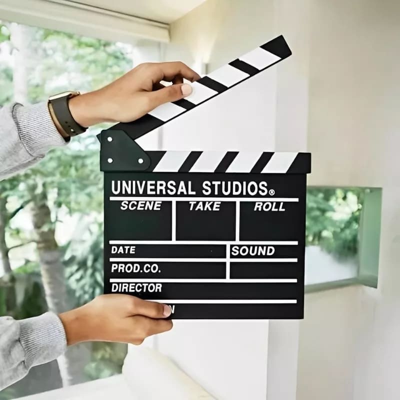 Director clapboard - film director clapper board 30×28 cm | Cool Mania