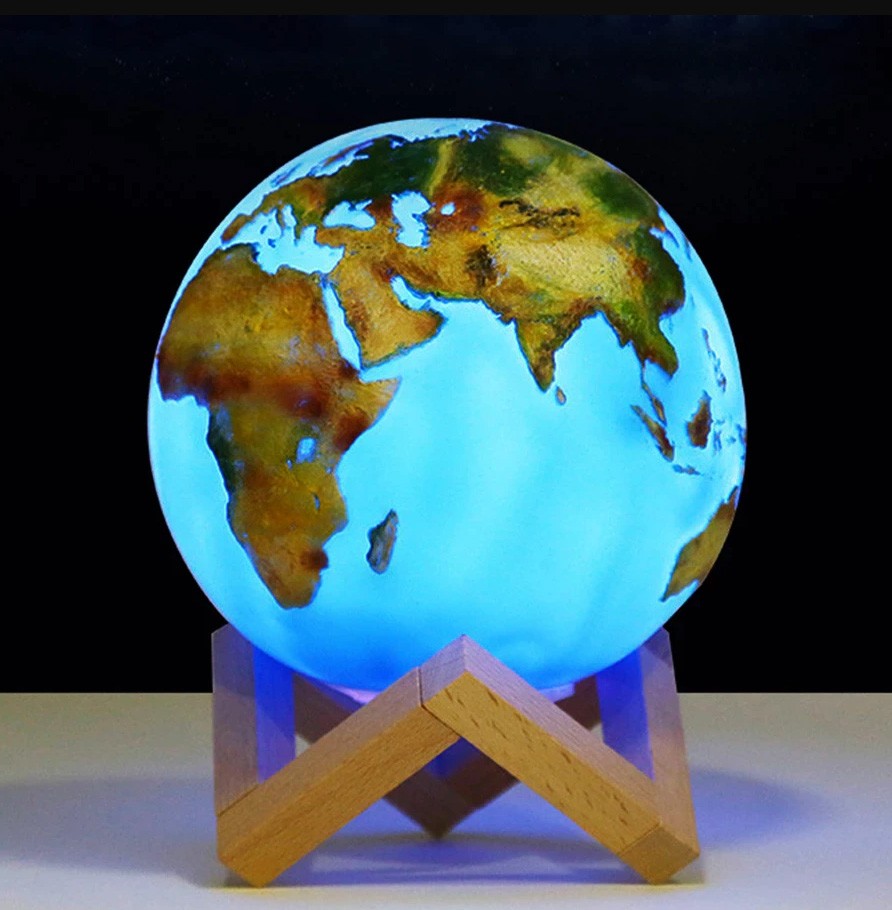 Zemegula 3d - dotyková svietiaca USB globus LAMPA | Cool Mania