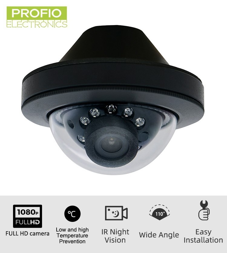 Cámara bus Mini DOMO FULL HD con lente AHD 3,6mm + 10 IR LED visión ...