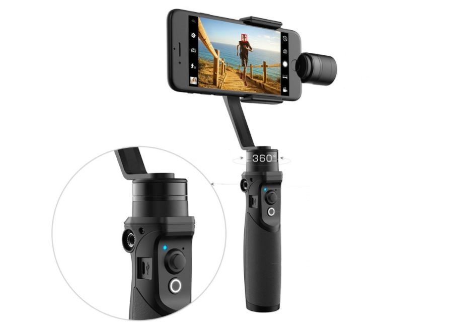 Penstabil gimbal tiga paksi untuk telefon bimbit | Cool Mania