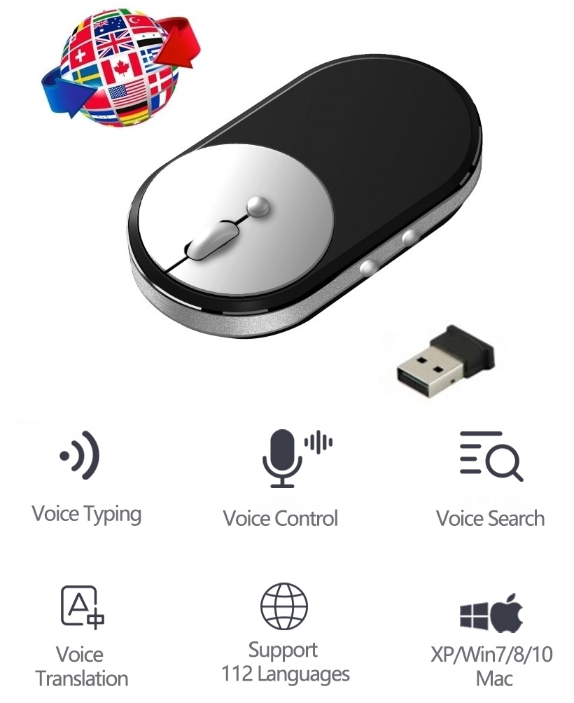 Fordító egér - Vezeték nélküli intelligens USB egér 112 nyelvre történő ...