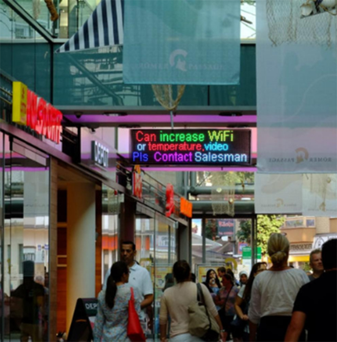 RGB Led panel për reklamë me WiFi - 68 cm x 17,5 cm | Cool Mania