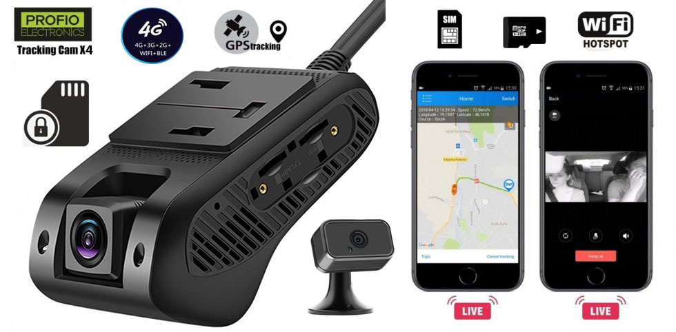 4g Live Dash Cam Dual Cloud System 4G / WiFi mit GPS-Fernüberwachung ...