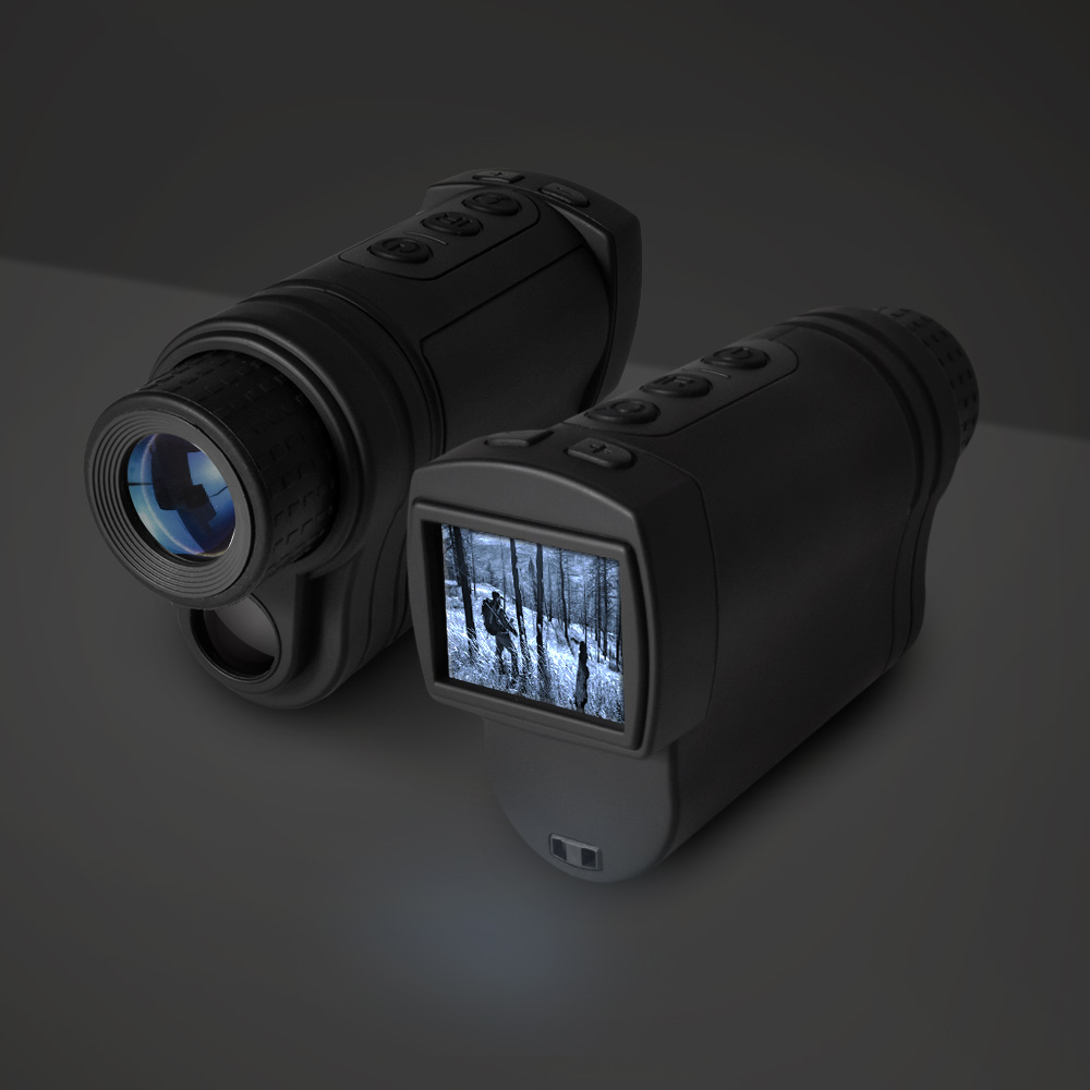 Mini monocular with night vision Picco - 3x optical and 2x digital zoom ...