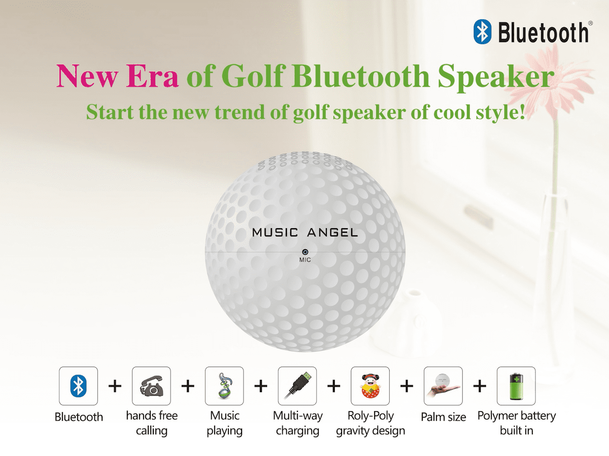 Golf loptica - mini bluetooth zvučnik za mobitel 1x3W | Cool Mania