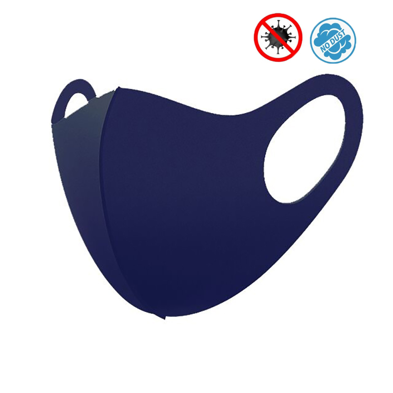 Protective face masks NANO blue - Elastic (97% polyester + 3% spandex ...
