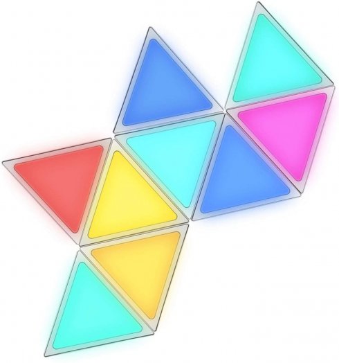 LED triangle wall panels light - Smart set 9pcs (Android/iOS) | Cool Mania