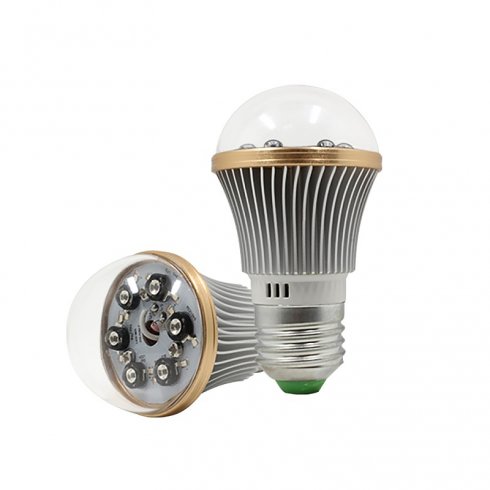 Extra additional IR night vision in a light bulb with 6x IR LEDs ...