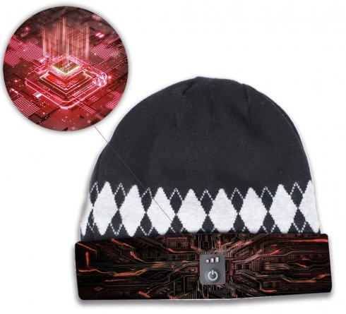 Heated cap - electric winter cap (hot head thermal cap) + 3 temperature ...