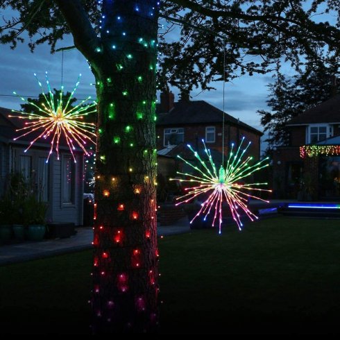 Smart LED sparkler (star) - Twinkly Spritzer - 200 pcs RGB + BT + Wi-Fi ...
