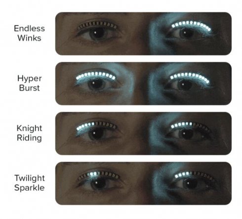 LED lashes - LED strip on the eyelid | Cool Mania