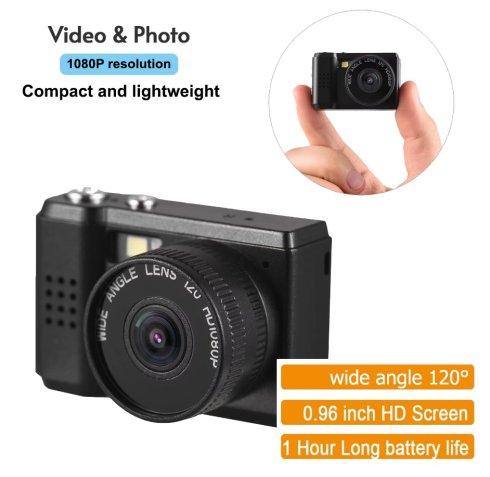 Mini spy camera photo/video FULL HD 1080P + 1" micro LCD display (4cm x ...