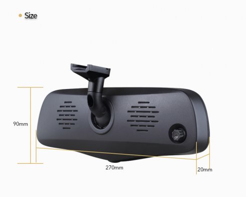 Multi-function rearview mirror with GPS navigation, HD DVR car camera ...