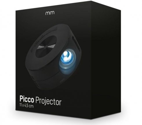 Picco miniprojektor USB - mått endast 11 x 11 x 4,5 cm med FULL HD ...