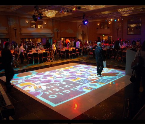 Gobo light projector for custom logo projection on building / wall up ...