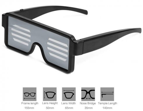 LED party glasses with animations | Cool Mania