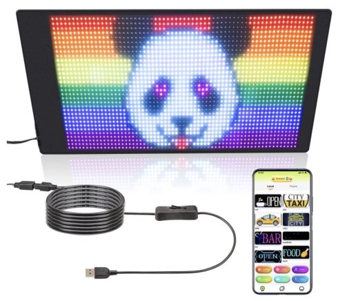 LED flexible display panel screen - programmable advertising board with ...