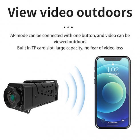 First person camera (head wearable camera) - Micro wifi P2P camera (1 ...