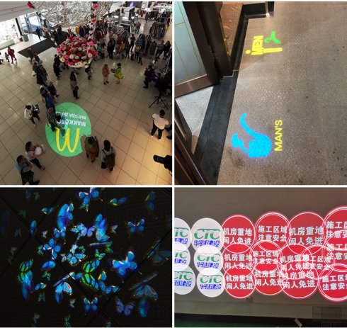 Custom logo projector lights - LED Gobo 25W logo projection wall ...