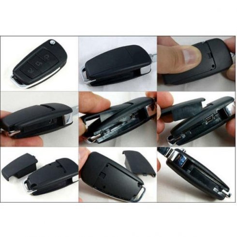 Keychain camera - car key hidden spy cam FULL HD na may night vision ...