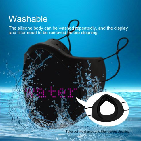 Smart LED face mask เป็นหน้ากากป้องกัน - LED ANIMATION (ตั้งโปรแกรมผ่าน ...