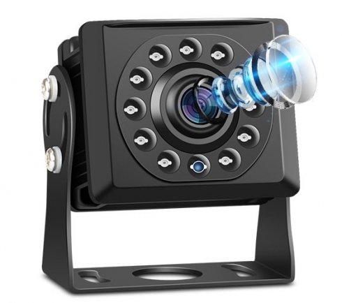 FULL HD Mini Reversing Camera with night vision 15m - 11 IR LED and ...