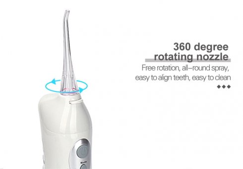 Tooth shower - water flosser (oral dental hygiene) - 3 modes + 5x ...