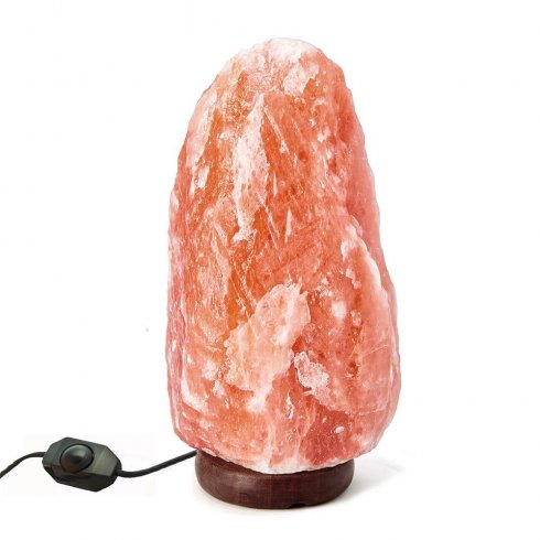 Salt lamp - Himalayan crystal electric salt rock light bulb (handmade ...