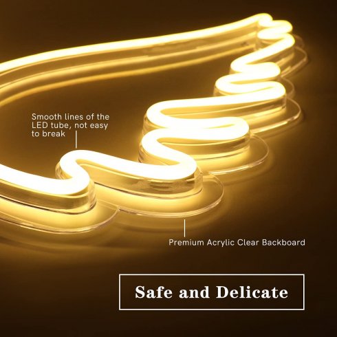 Verlichting Wings on the Wall - Neondecoratie met led ...