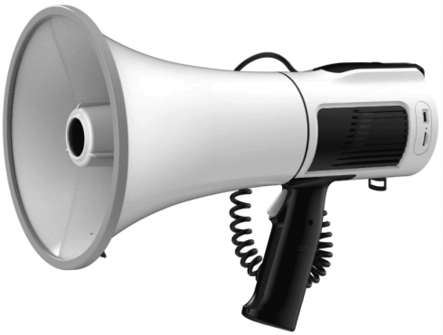 Megaphone Bluetooth 80W + With siren - up to 800m range - support USB ...
