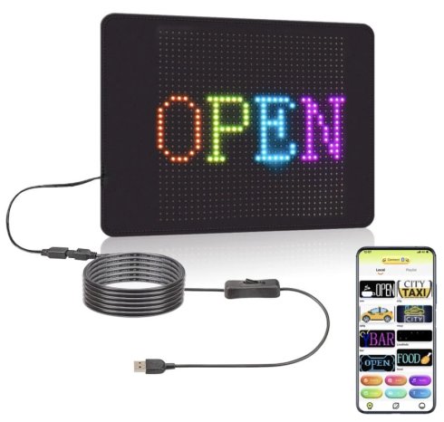 LED flexible display panel screen - programmable advertising board with ...