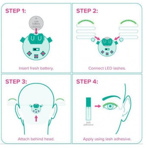 LED lashes - LED strip on the eyelid | Cool Mania