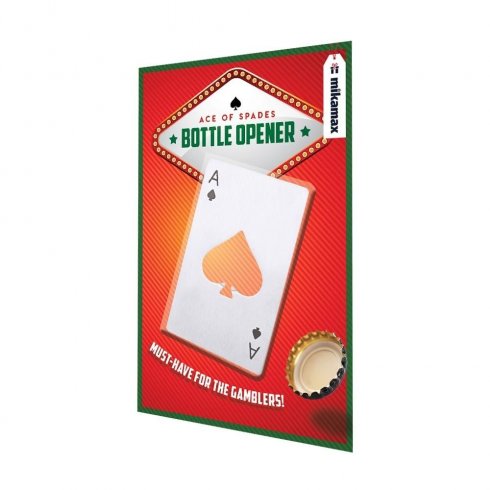 Ace bottle opener - Stainless Steel Ace metal card for opening bottles ...