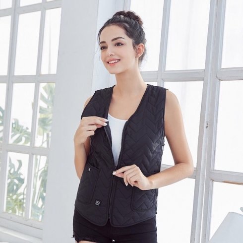 Heated vest - Electrical warming vests thermo - 3 temperature modes up ...