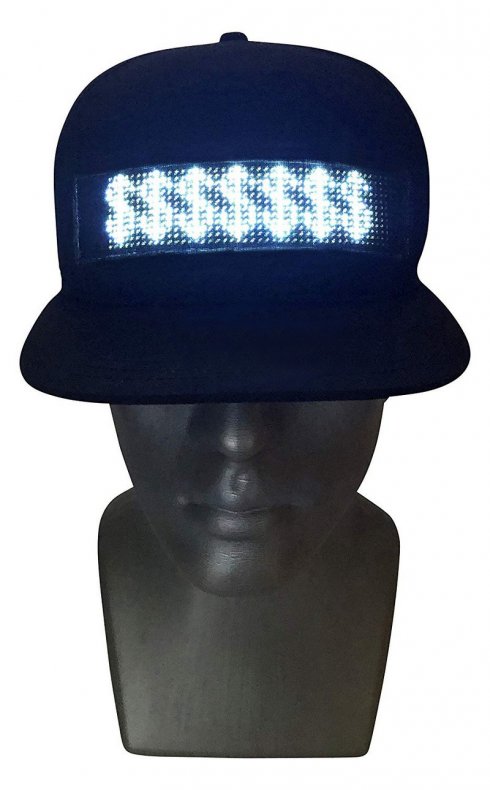 Programmable LED cap via app in mobile | Cool Mania