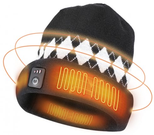 Heated cap - electric winter cap (hot head thermal cap) + 3 temperature ...
