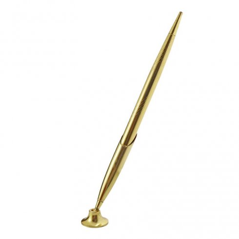 Gold pen - exclusive golden pen with stand | Cool Mania