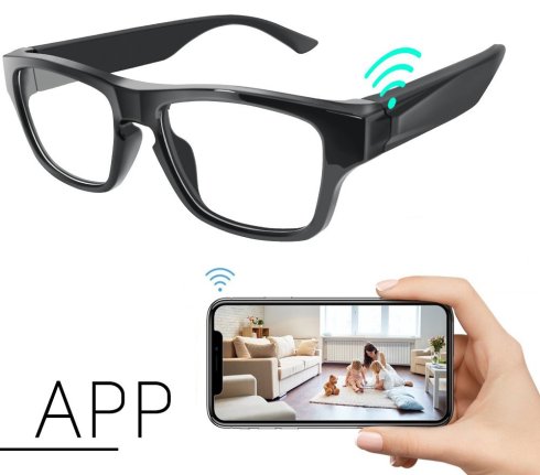 Glasses with camera Wifi + FULL HD + live video transmission (Android ...
