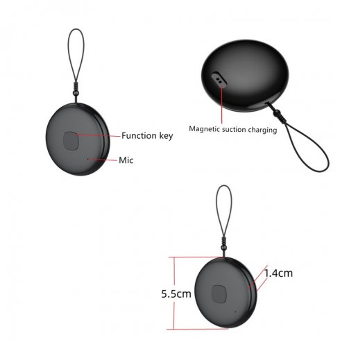 Spy earpiece - mini wireless earbuds for a SIM card with transmission ...
