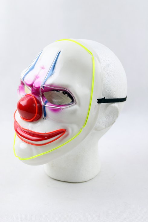 Topeng badut menakutkan dengan LED - Joker | Cool Mania