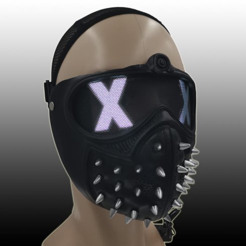 Light up thorn face mask MAD XX APOCALYPSE - (led "XX") | Cool Mania