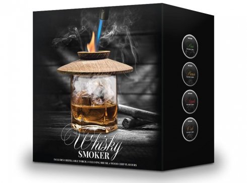 Whisky Smoker Kit + Set zum Räuchern mit Deckel + nachfüllbarer Brenner ...