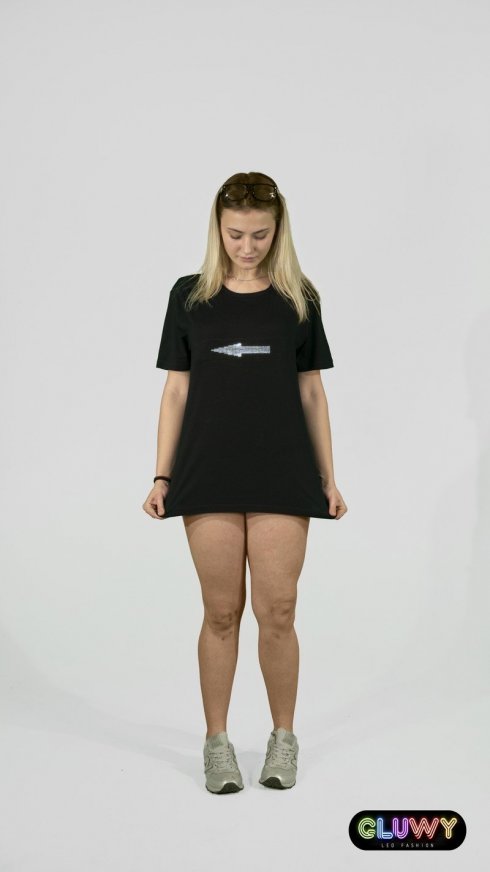 LED t shirt - programmable light up clothing Gluwy via Smartphone (iOS ...