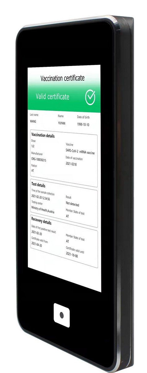 Green pass scanner - Digital QR Code reader for EU COVID certificates ...