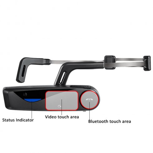 Camera on head with bluetooth mobile connection - FULL HD + WiFi (app ...