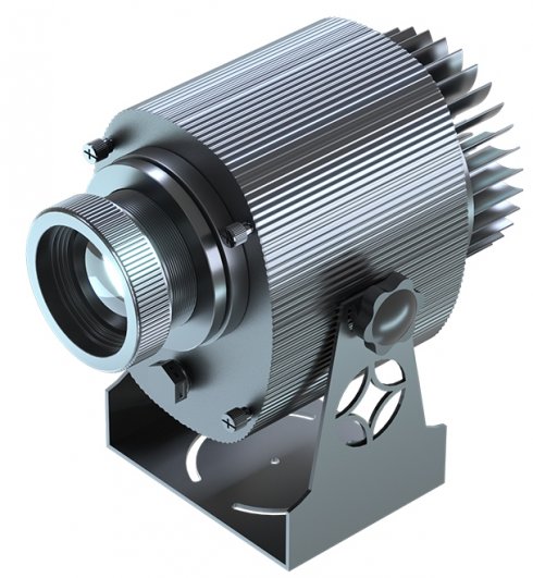 Logo projection on wall / sidewalks - 80W LED IP67 Rotating gobo ...